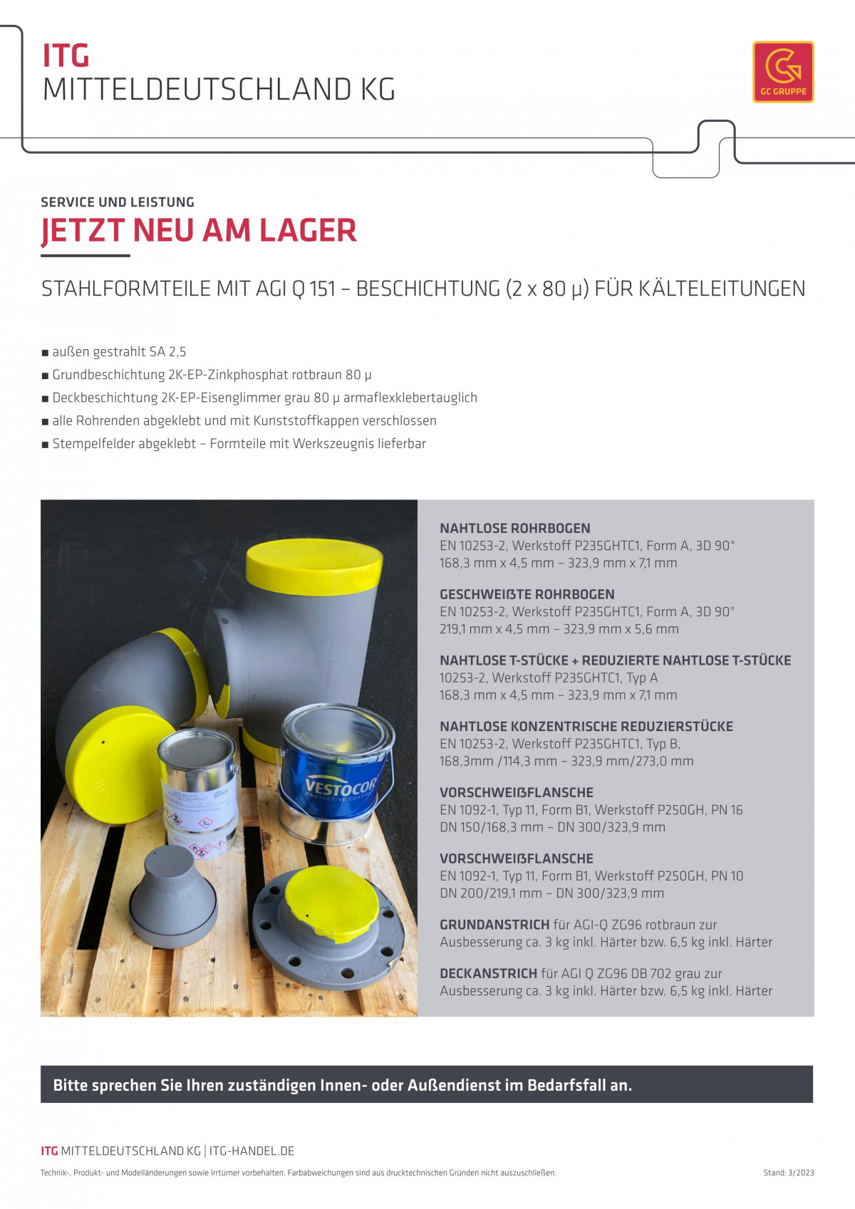 STAHLFORMTEILE MIT AGI Q 151 – BESCHICHTUNG | ITG Mitteldeutschland KG